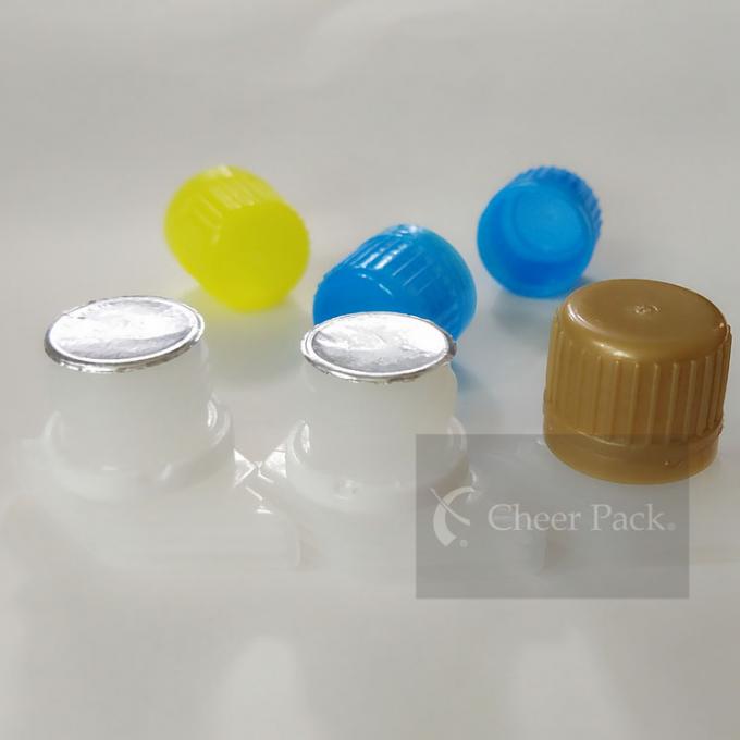 Primary Color 16mm 100 % Seal Plastic Spout Cap Polyethylene Material