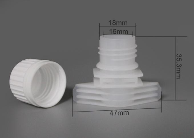 Colorful Plastic Spout Screw Cap For Stand Up Pouches Automatic Filled
