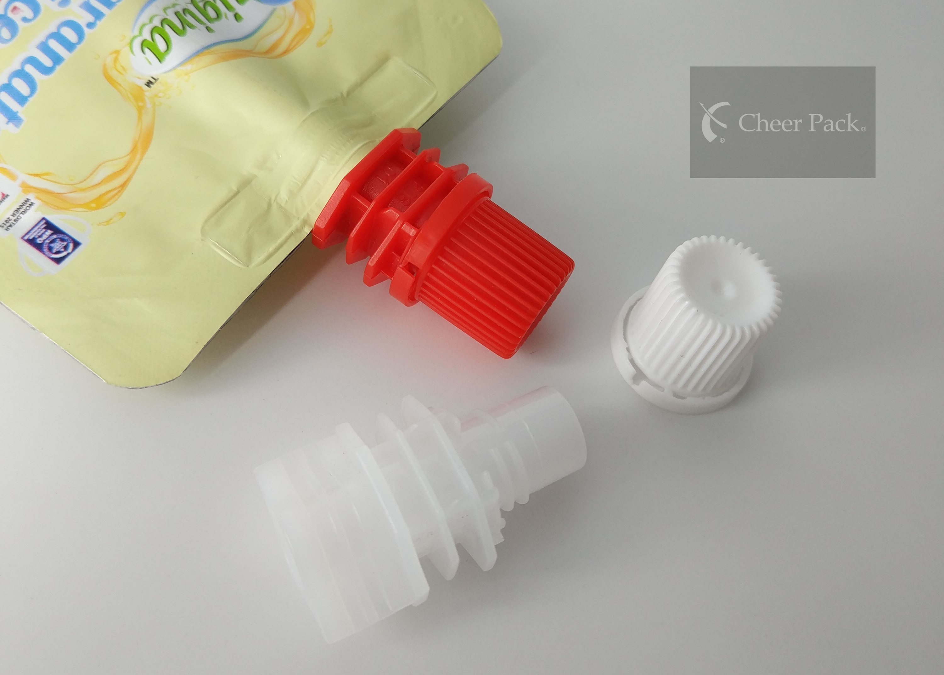 PE Material 8.6mm Flip Spout Cap For Beverage Pouch Packing ...