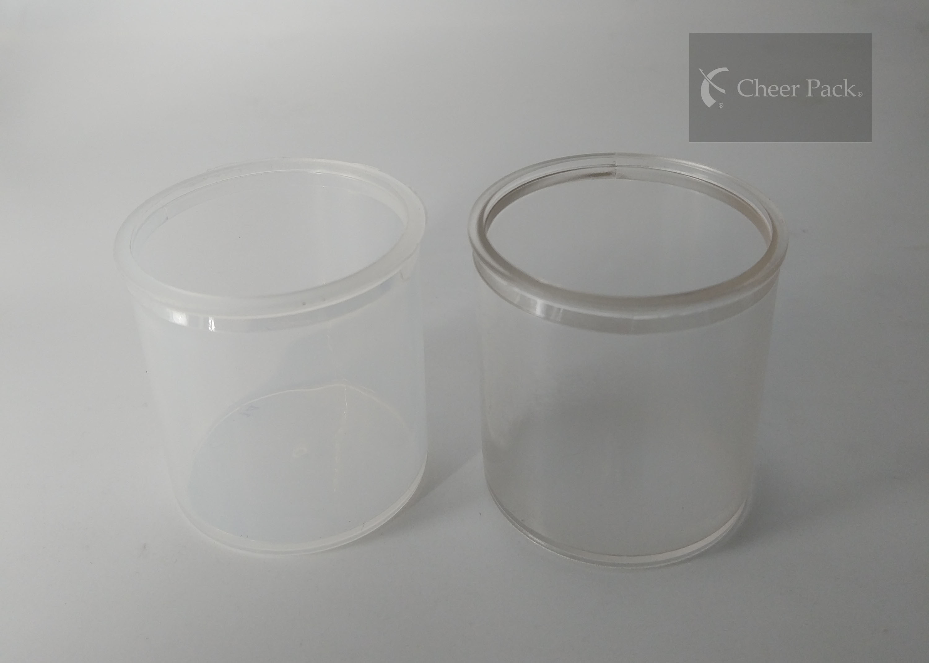 Clear Small Round Clear Plastic Containers Food Grade Material ...