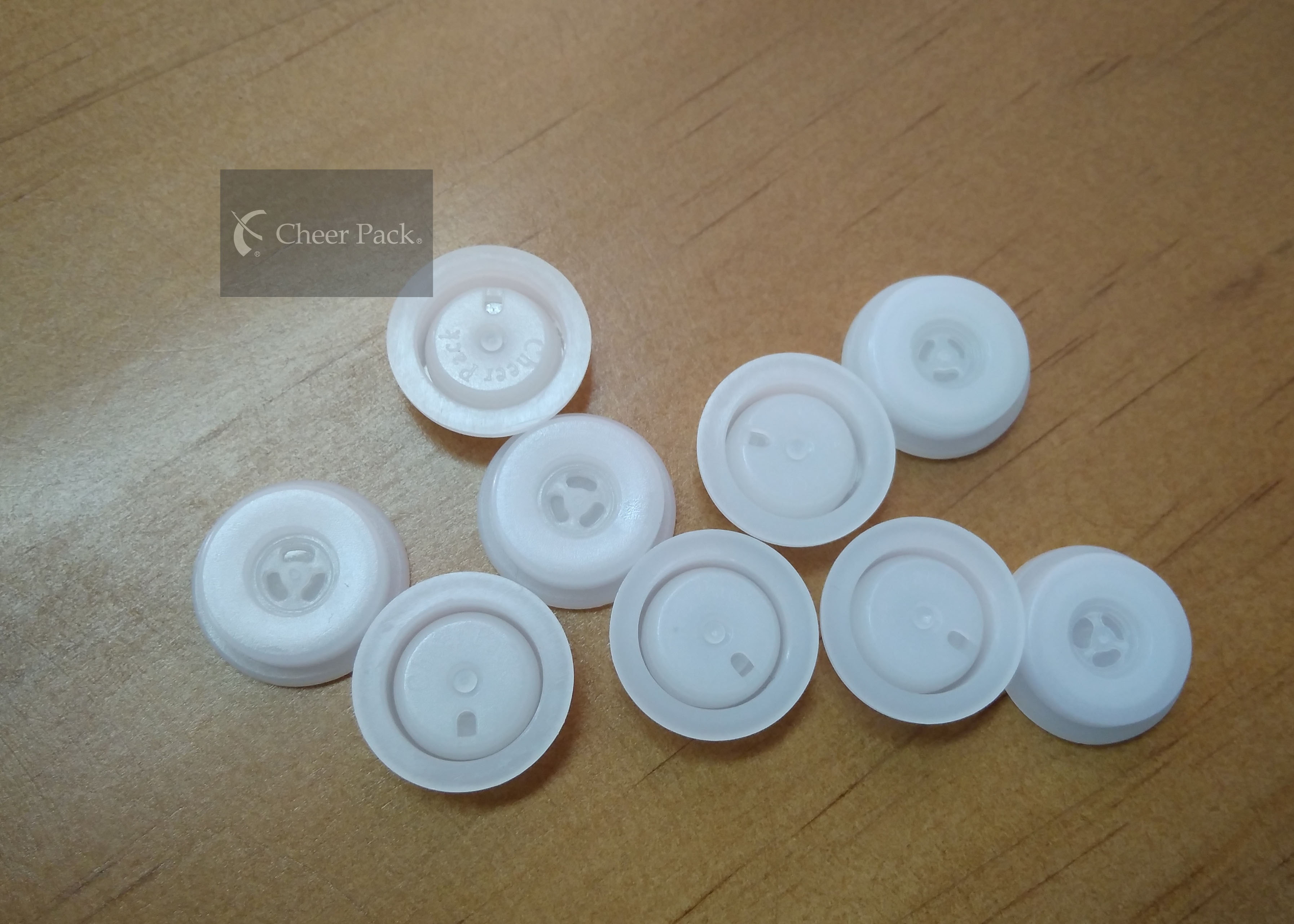 Food Grade Small Plastic One Way Valve , 1 Way Air Valve For Coffee Bag