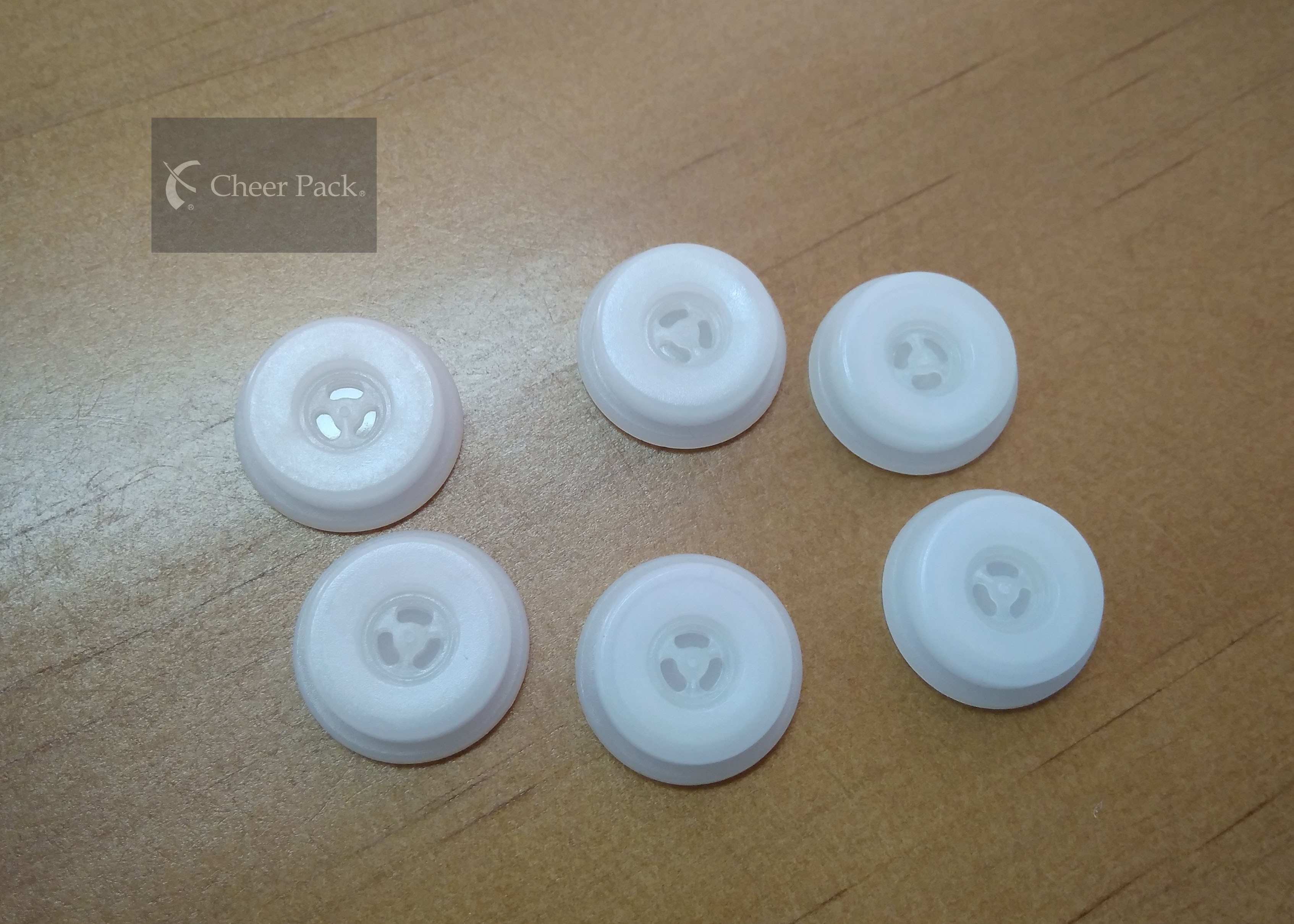 Food Grade Small Plastic One Way Valve , 1 Way Air Valve For Coffee Bag