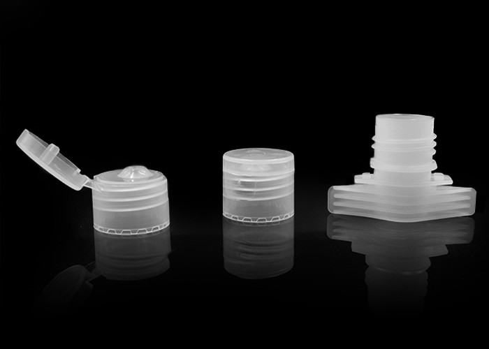 HDPE Plastic Spout Nozzle In 20/410 Flip Top Bottle Cap For Sanitizer ...