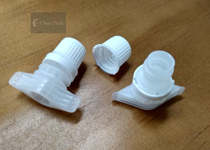 Reclosable Soft Drink Bottle Spout Cap 9.6mm Inner Diameter , White Color