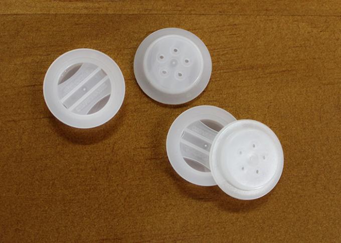 PE Food Grade Small Plastic One Way Valve For Ground Coffee Packaging